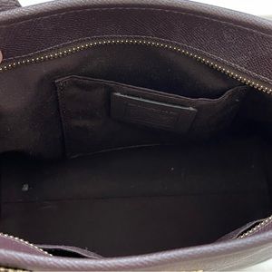 Coach | Bags | Coach Mini City Zip Top Tote In Oxblood Crossgrain ...